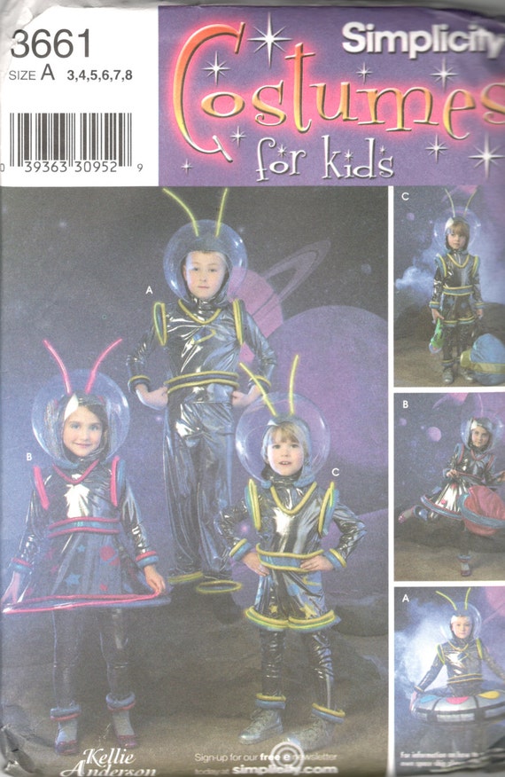 Simplicity 3661 2796 Childs Outer Space Costume Pattern Boys - Etsy