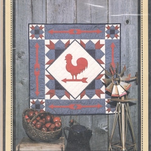 Calico Hills Farm 1980s Country Weathervane 36" Wall Hanging Pattern ...