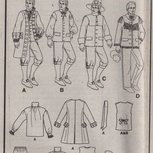 Simplicity 5958 Historical Costumes Pattern Ben Franklin George ...