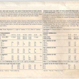 Simplicity 7818 Loose Fitting Nightshirt Pattern Shirttail Hem Adult ...