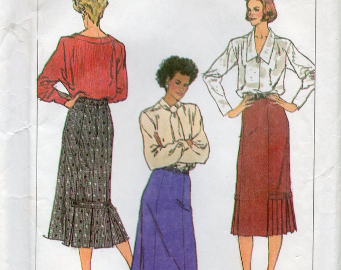 Simplicity 7603 1980s Misses Gored SKIRT Pattern Retro Style Womens ...
