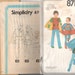 1970s Simplicity 8714 Childs Superheros Batman Robin Superman Costume ...