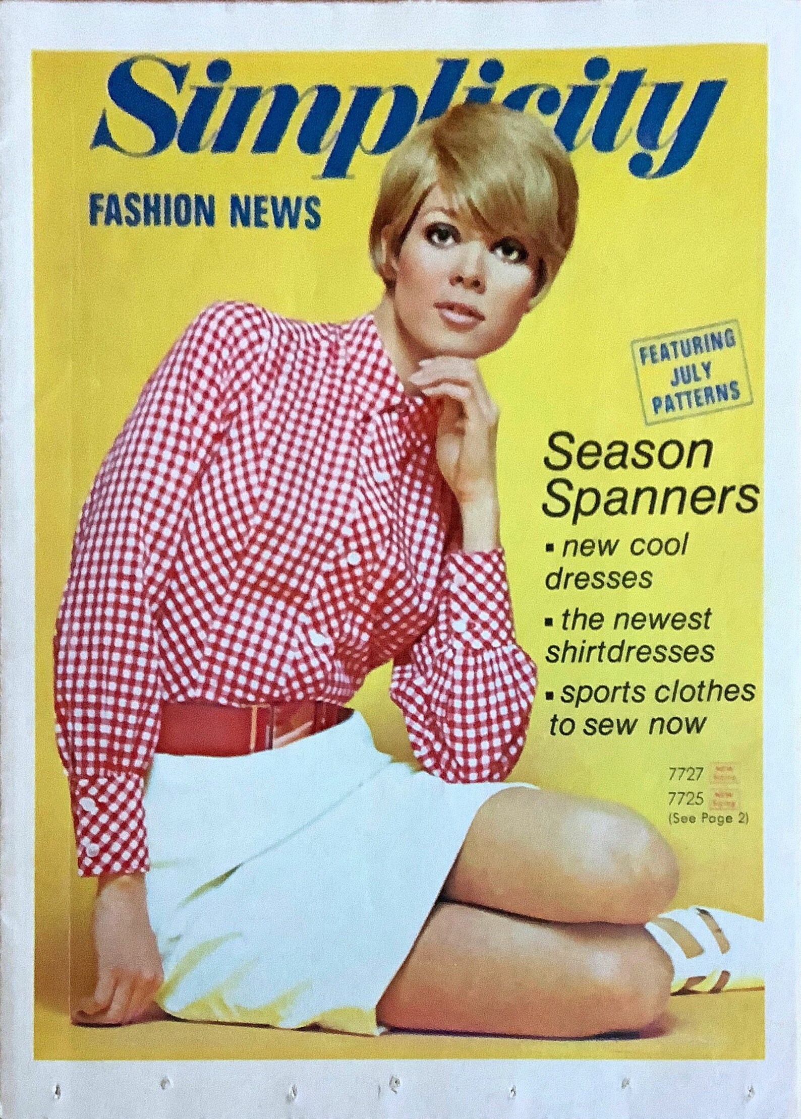 Simplicity Fashion News 1968 Featuring July Season Spanners Patterns ...
