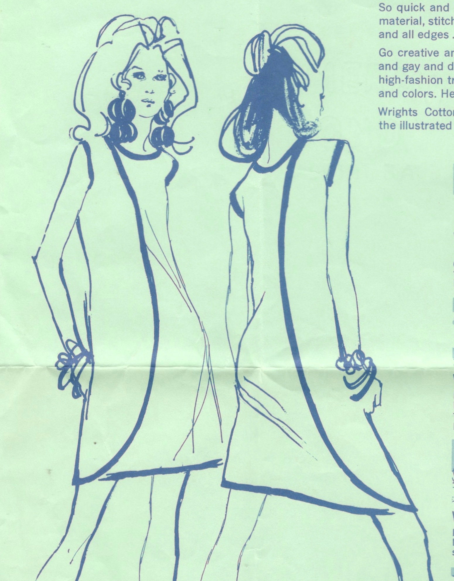 Mccalls 9119 Vintage 1960s 3 Armhole Wrap Arounder Dress Pattern 6 ...
