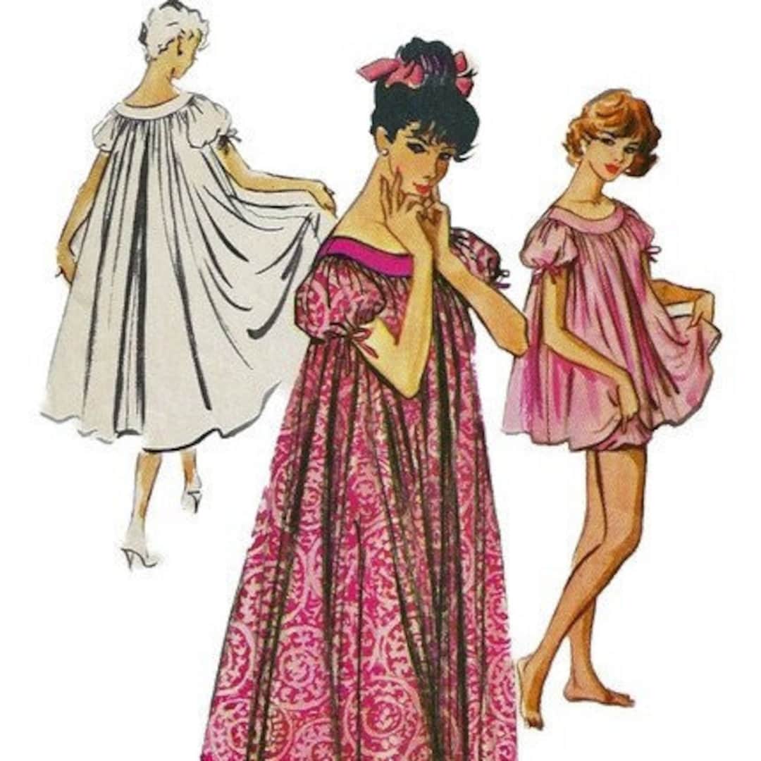 1950s Mccalls 4610 Muu Muu Pattern for Sleeping or Lounging Womens ...