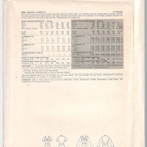 1980s Butterick 6680 Willi Smith Misses Disco Jumpsuit Pattern Womens ...