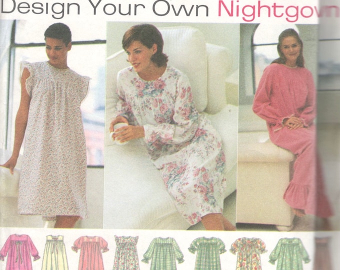 Simplicity 9289 Easy to Sew Misses Design Your Own Nightgown - Etsy