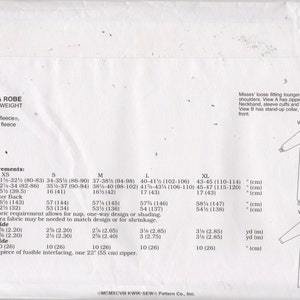 Kwik Sew 2727 Lounger and Robe Pattern Sraight Hem or Leg - Etsy