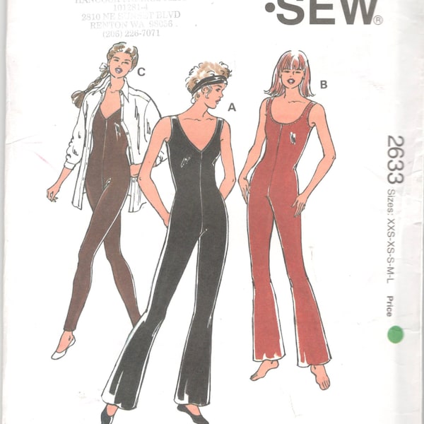 V Neck Catsuit Pattern - Etsy