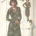 Simplicity 7705 1970s Designer Style Wrap Dress Pattern Womens Vintage ...