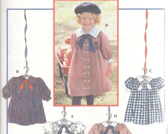 Simplicity 9070 Oliver Goodin Toddlers Heirloom Dress Pattern Smocked ...