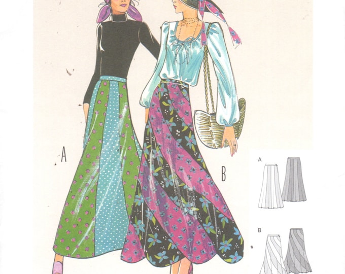 Burda 6965 Misses Swirl Skirt Pattern Maxi Swirler Womens Style Sewing ...