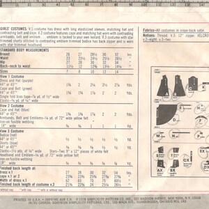 1970s Simplicity 8720 Childs Superheros Costume Catwoman Wonder Woman ...