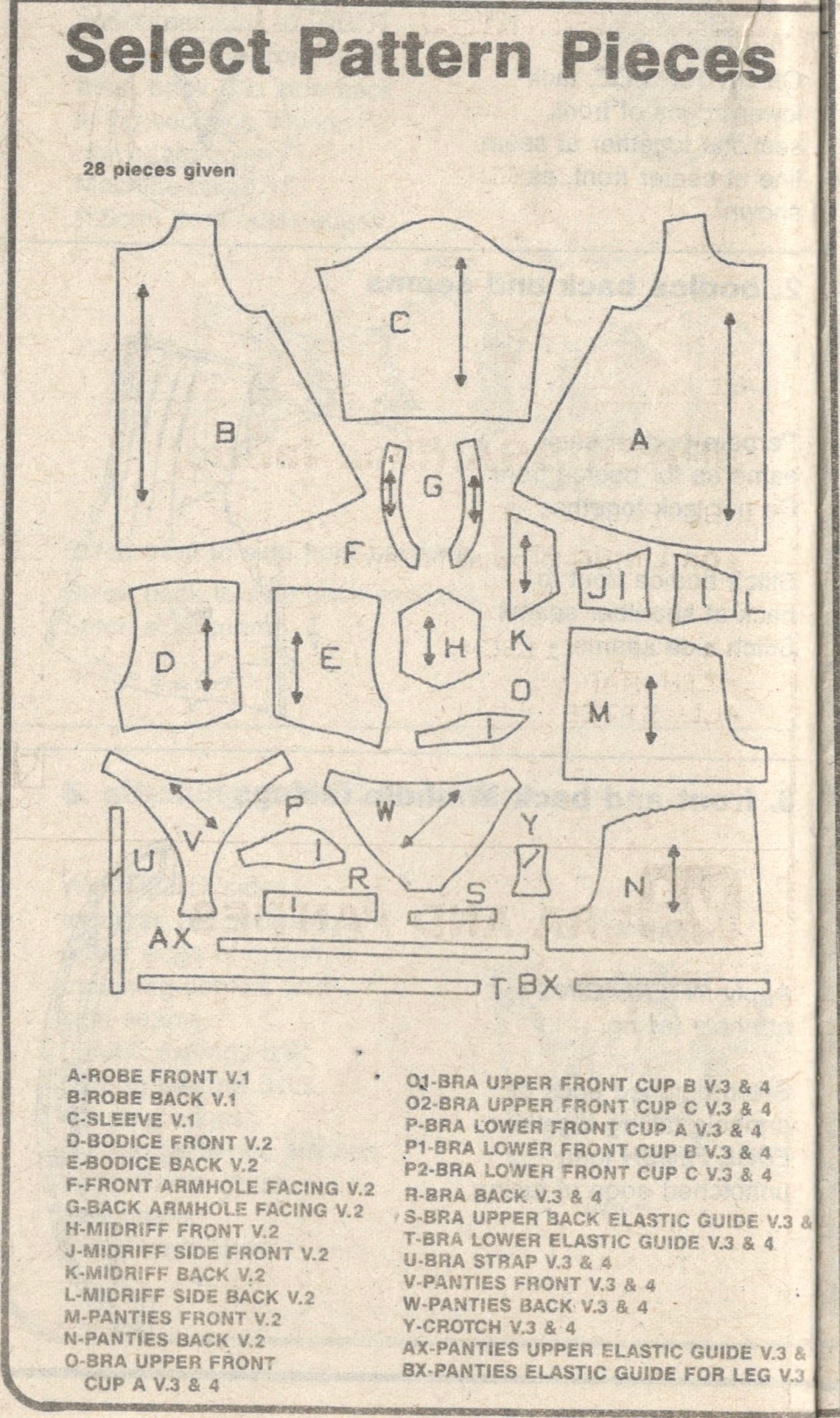 Simplicity 8975 1980s Misses Lingerie Robe Midriff Teddy Bras - Etsy