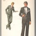 Simplicity 8846 1970s Mens Tuxedo Jacket and Pants Pattern James Bond ...