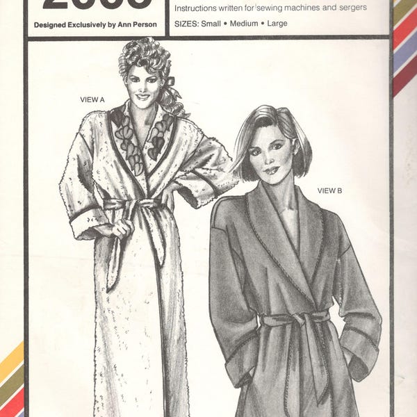 Wrap Robe Pattern - Etsy