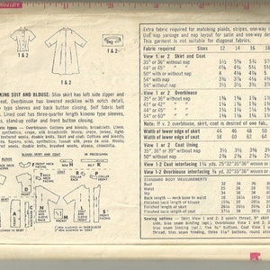 1960s Simplicity 4159 Misses Coat and Blouse Pattern Womens Vintage ...