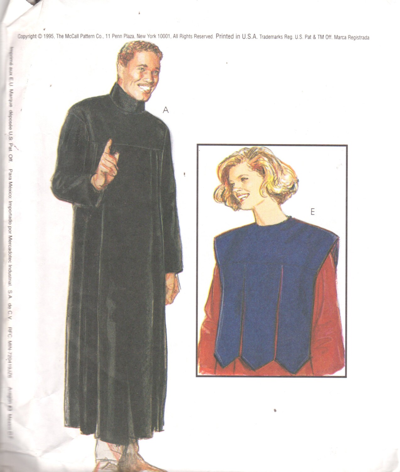 McCalls 7528 Sew Divine Choir Robes Pattern 5 Collar Options | Etsy