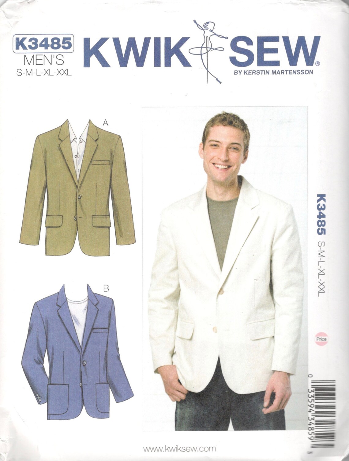 Kwik Sew 3485 Sport Coat Jacket Pattern Mens Suit Jacket - Etsy