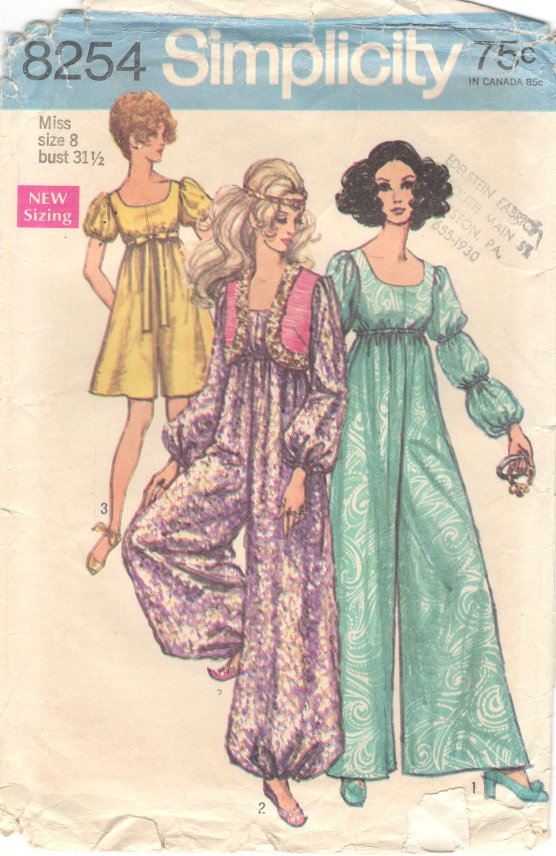 Simplicity 8254 1960s Misses Evening Palazzo Jumpsuit - Etsy