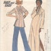 Butterick 3624 1970s Misses V Neck Pullover Caftan and Top Pattern Fast ...