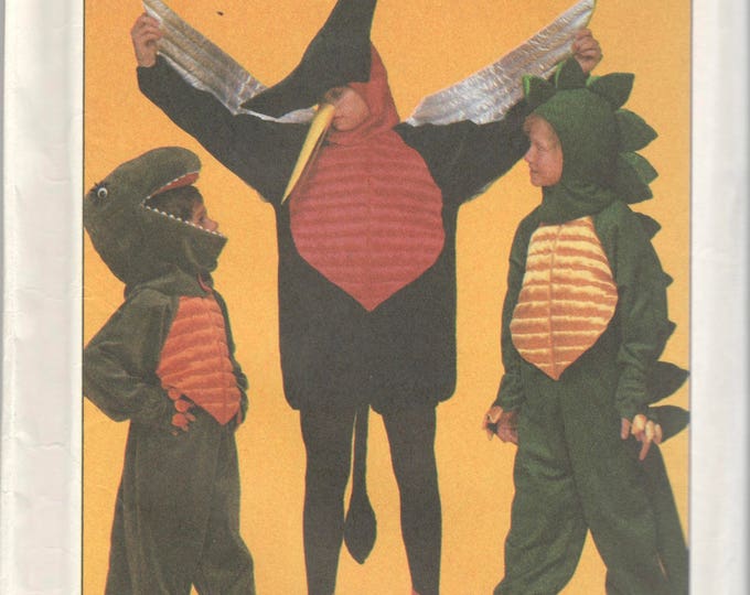 Simplicity 8332 1980s Boys Girls DINOSAUR Costume Pattern T Rex ...