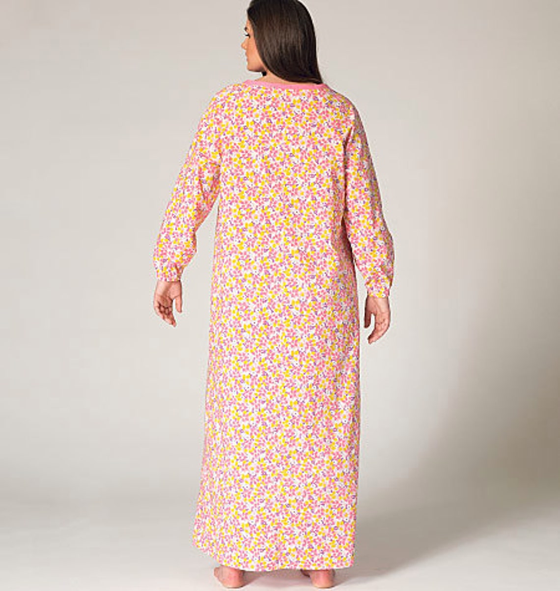 Kwik Sew 4145 K678 Shaped Neckline Pullover Nightgown and Pajamas ...