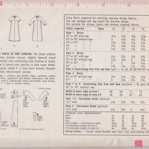 Simplicity 6749 1960s Misses Cage Dress Pattern Caftan Tent Kimono ...