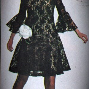 Simplicity 7900 1960s Misses Cocktail DRESS and Slip Pattern Designer ...