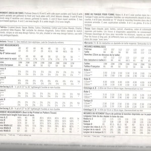 Simplicity 9548 V or Round Neck Pullover Caftan Tunic Top Dress Pattern ...