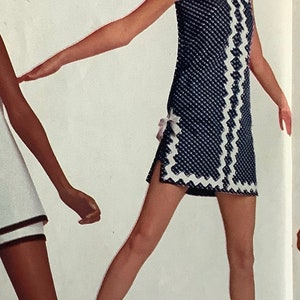 Simplicity 9632 1970s Jiffy Beach Dress Pattern Cover up Mini Maxi ...
