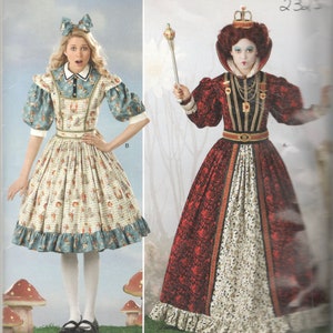 Simplicity 0807 2325 Alice Wonderland Queen of Hearts Costume Pattern ...