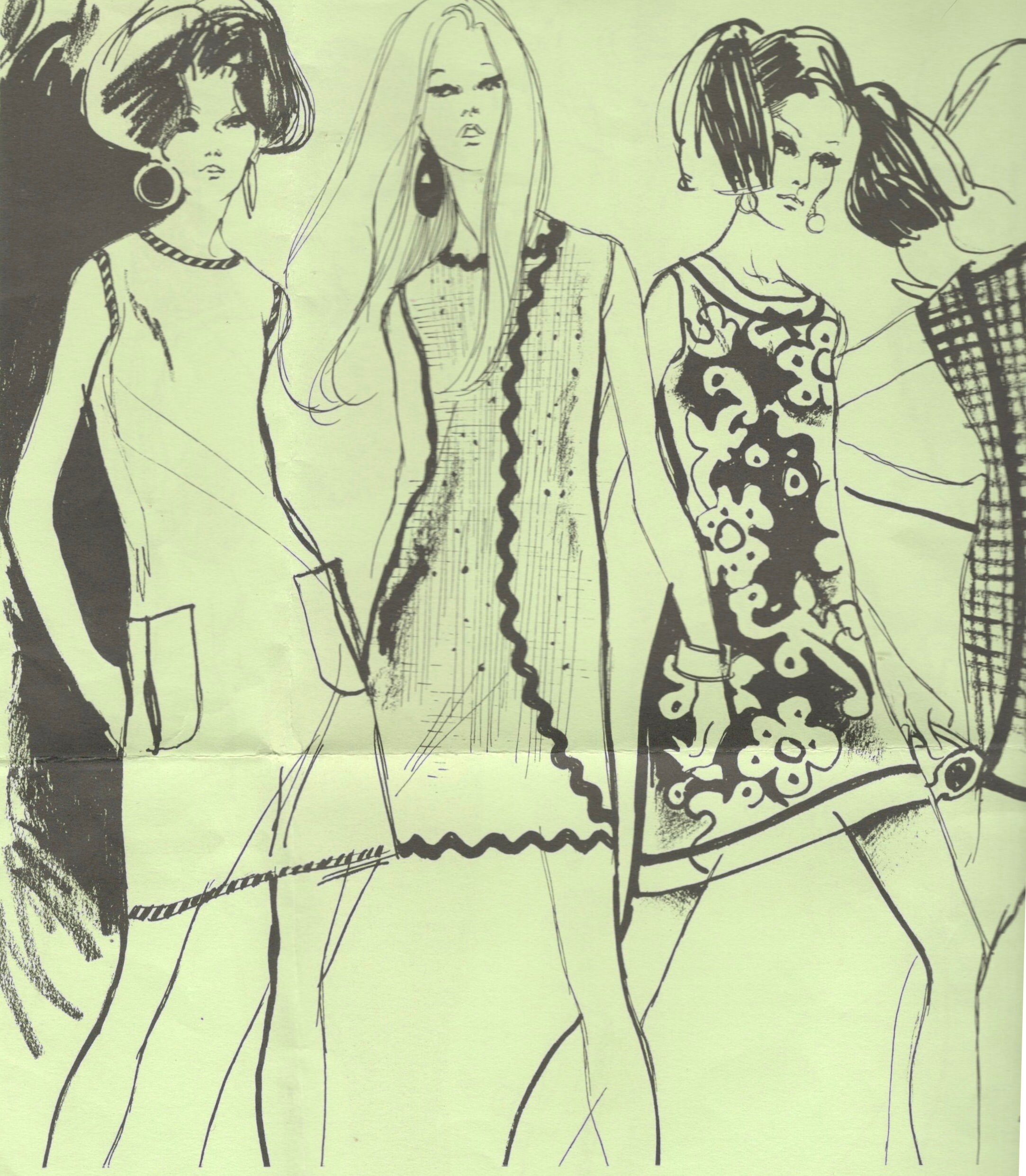 Mccalls 9119 Vintage 1960s 3 Armhole Wrap Arounder Dress Pattern 6 ...