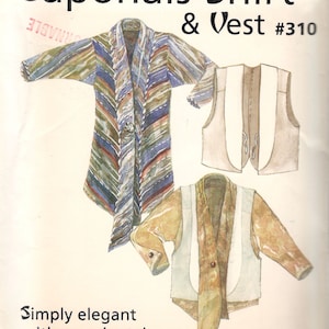 Japonais Shirt & Vest 310 Misses Samurai Inspired Shirt and Vest ...