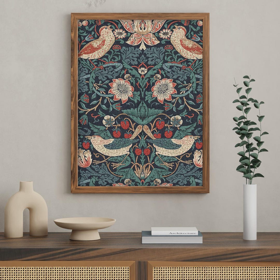 William Morris Jigsaw Puzzles, Wood Jigsaw Puzzle, Retro Adult Jigsaw ...