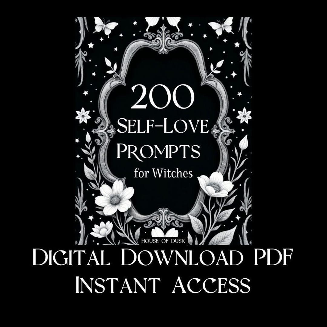 200 Witchy Self-love Journal Prompts, Printable Workbook (PDF) - Etsy