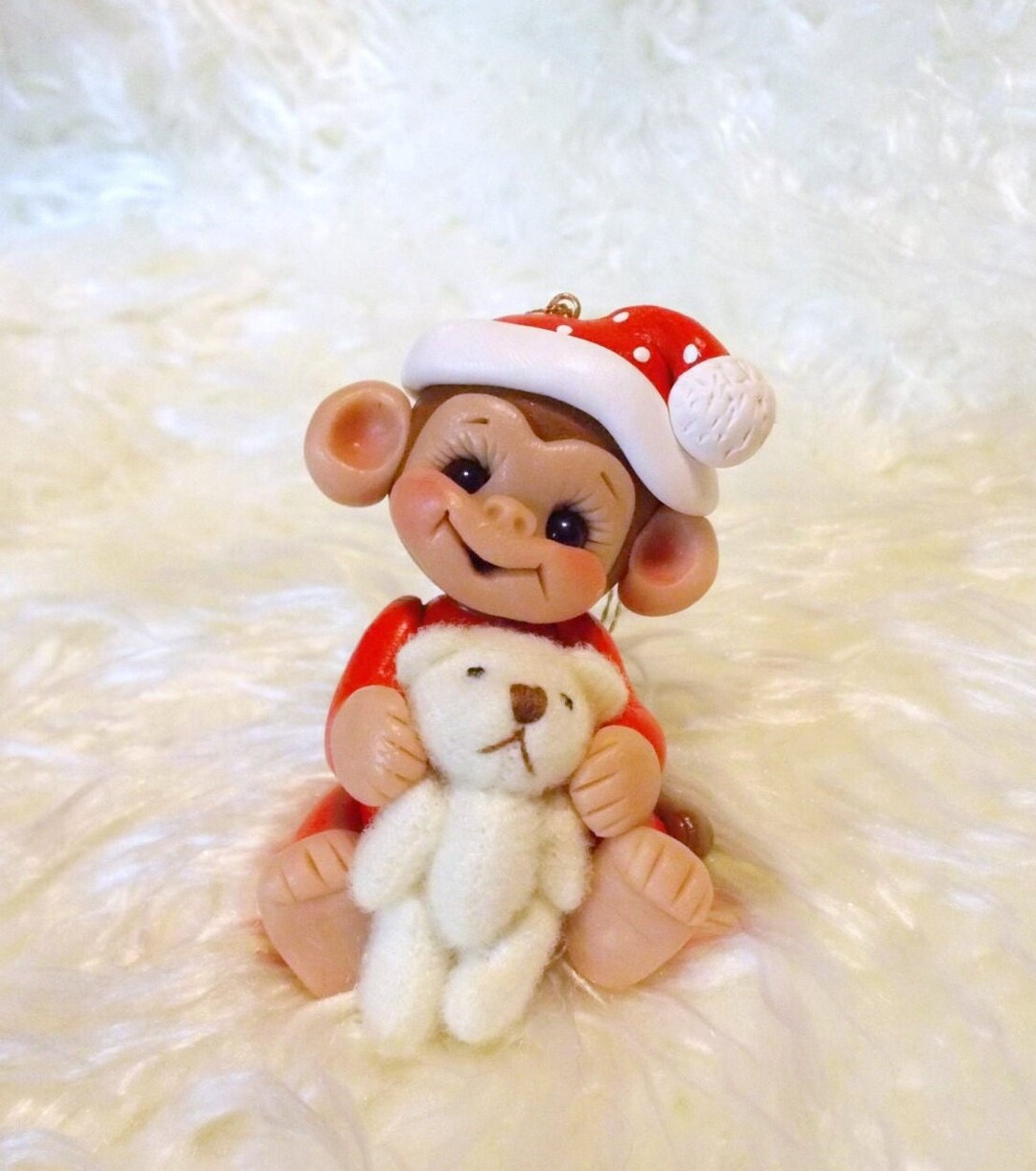 MONKEY CHRISTMAS ORNAMENT: Personalized Handmade Monkey Christmas ...