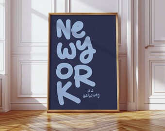 Custom Location Wall Art | Personalized Vintage City Poster | Moving ...