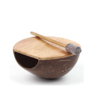 Coconut Wooden Hand Drum With a Beater - Etsy