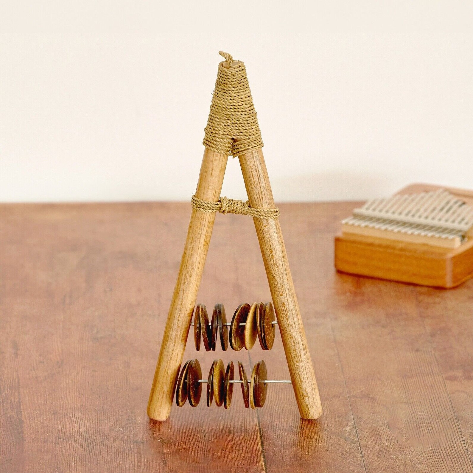 Catapult Disk Shaker Hand Percussion Music Instrument Indonesian Rattle ...