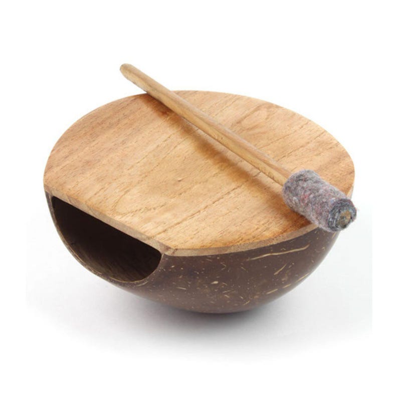 Coconut Wooden Hand Drum With a Beater - Etsy
