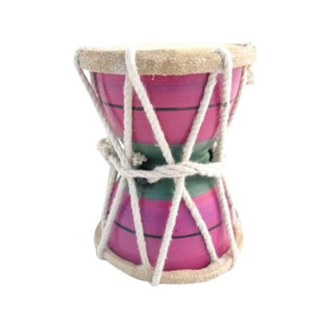 Damroo Damaru Music Perc / Djemba / Bongo / Tabla Drum Hand Painted ...