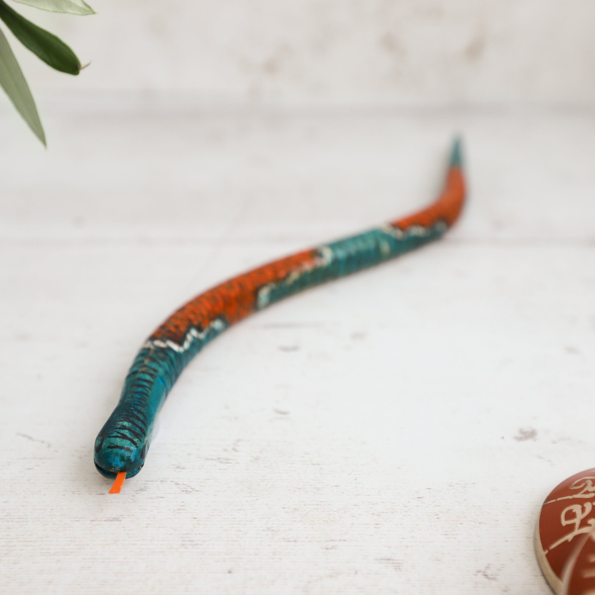 Wooden Flexible Fidget Snake Traditional Toy 35cm - Etsy