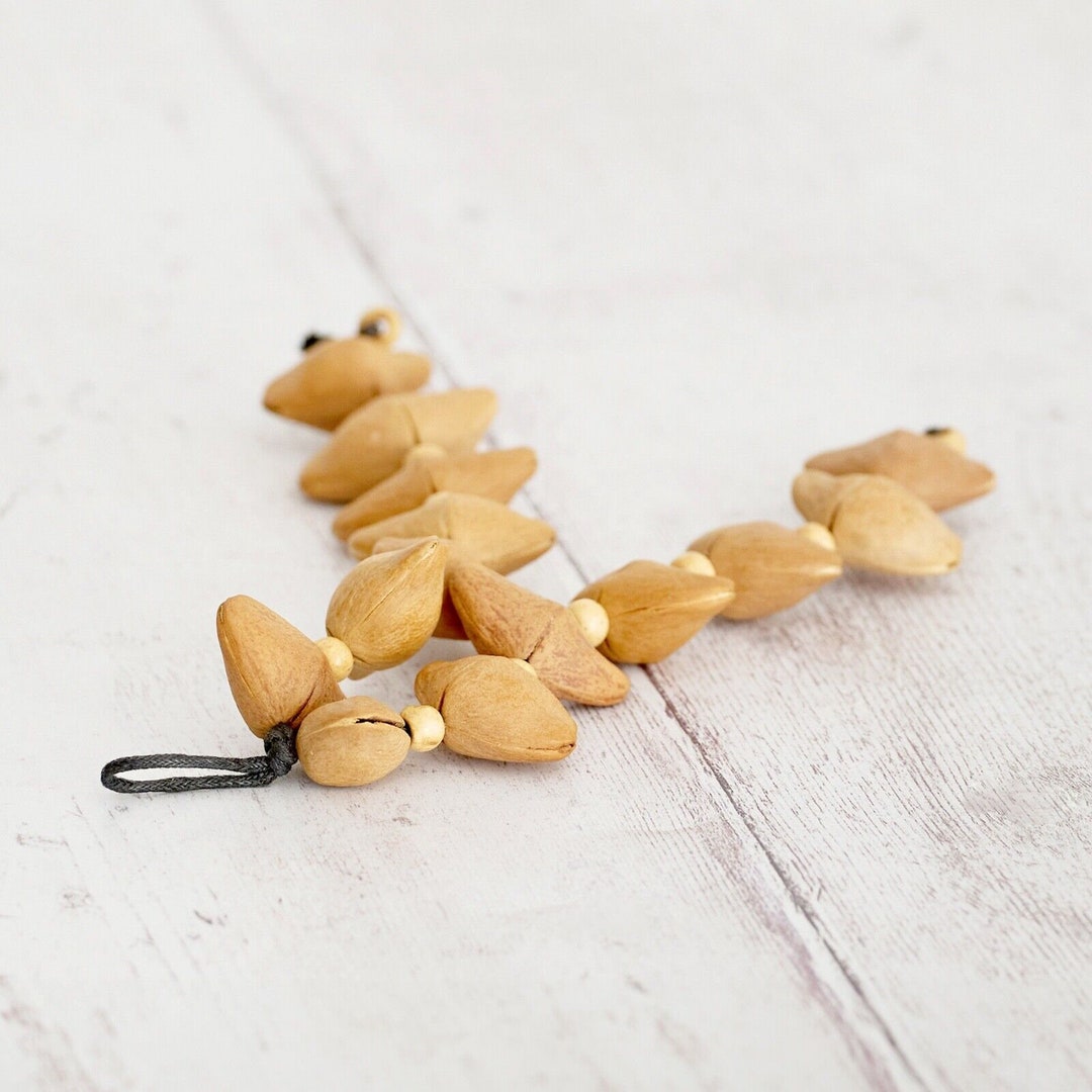 Handmade Balinese Kenari Seed Rattle Shaker – 20cm Hand Percussion ...