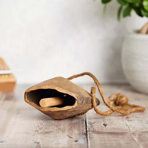 Solid Wood Clacker Hand Made Indian Cow Bell 12cm - Etsy