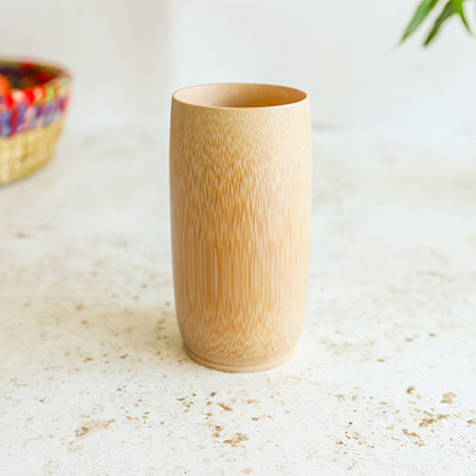 Set of Four Bamboo Tall Cocktail Cups Handmade 12cm - Etsy