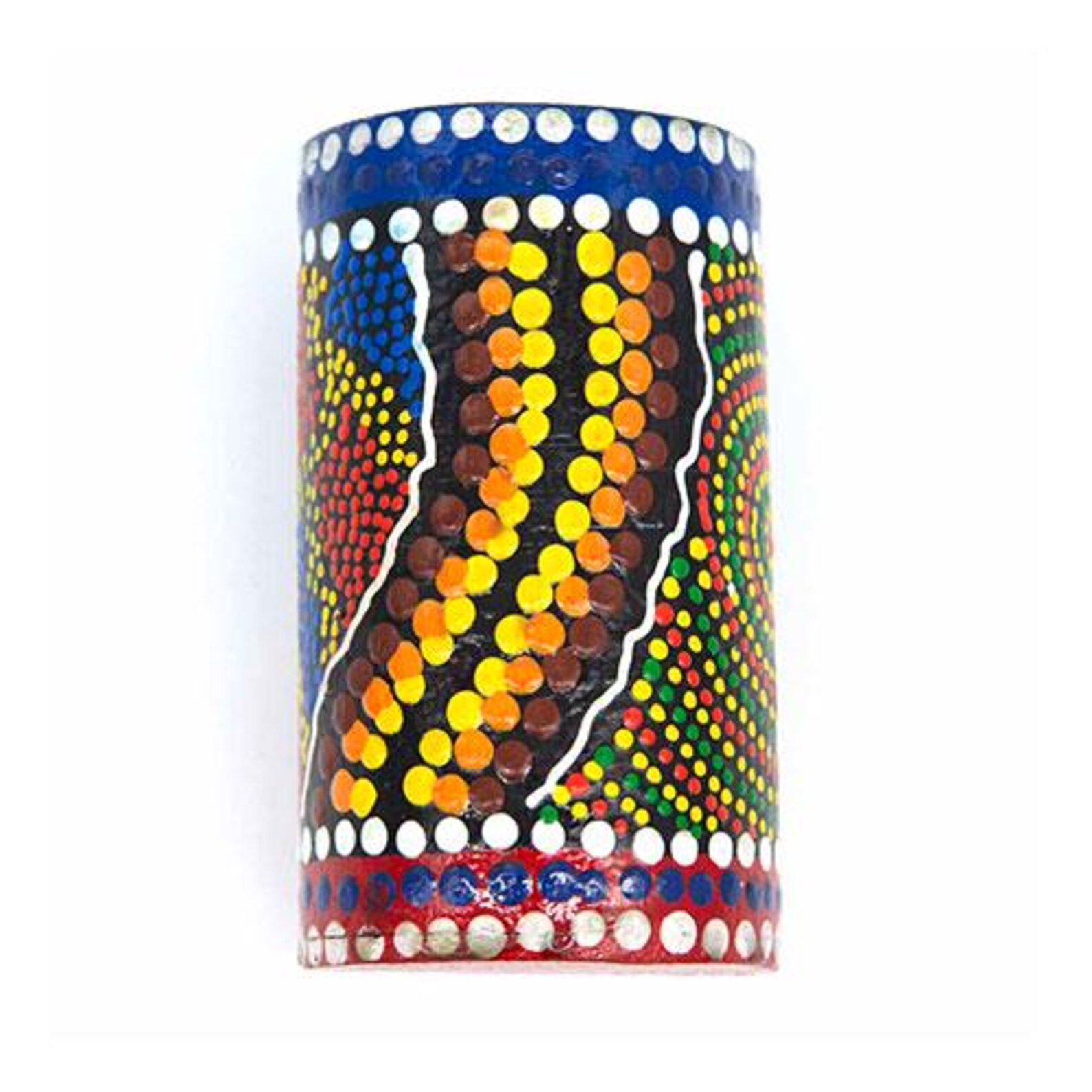 Dot Painted Rattle Barrel Shaker Wooden Handle 10cm Long - Etsy
