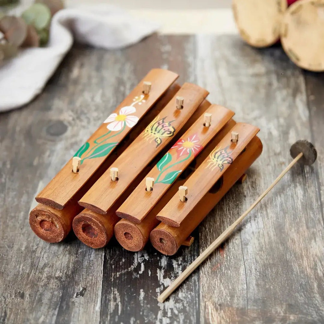 Rindik Bunga Xylophone With Beaters Music Instrument - Etsy