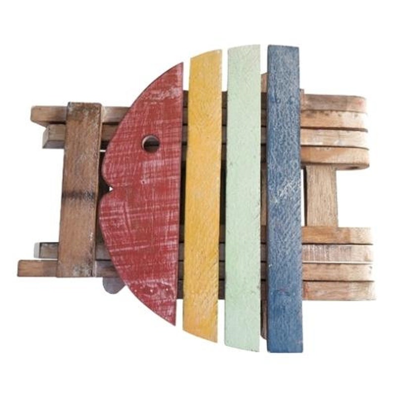 Handmade Folding Fish Stool Side Table Great Gift 40cm - Etsy