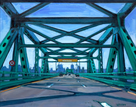 The Tobin Bridge Boston MA Fine Art Print Urban Landscape | Etsy